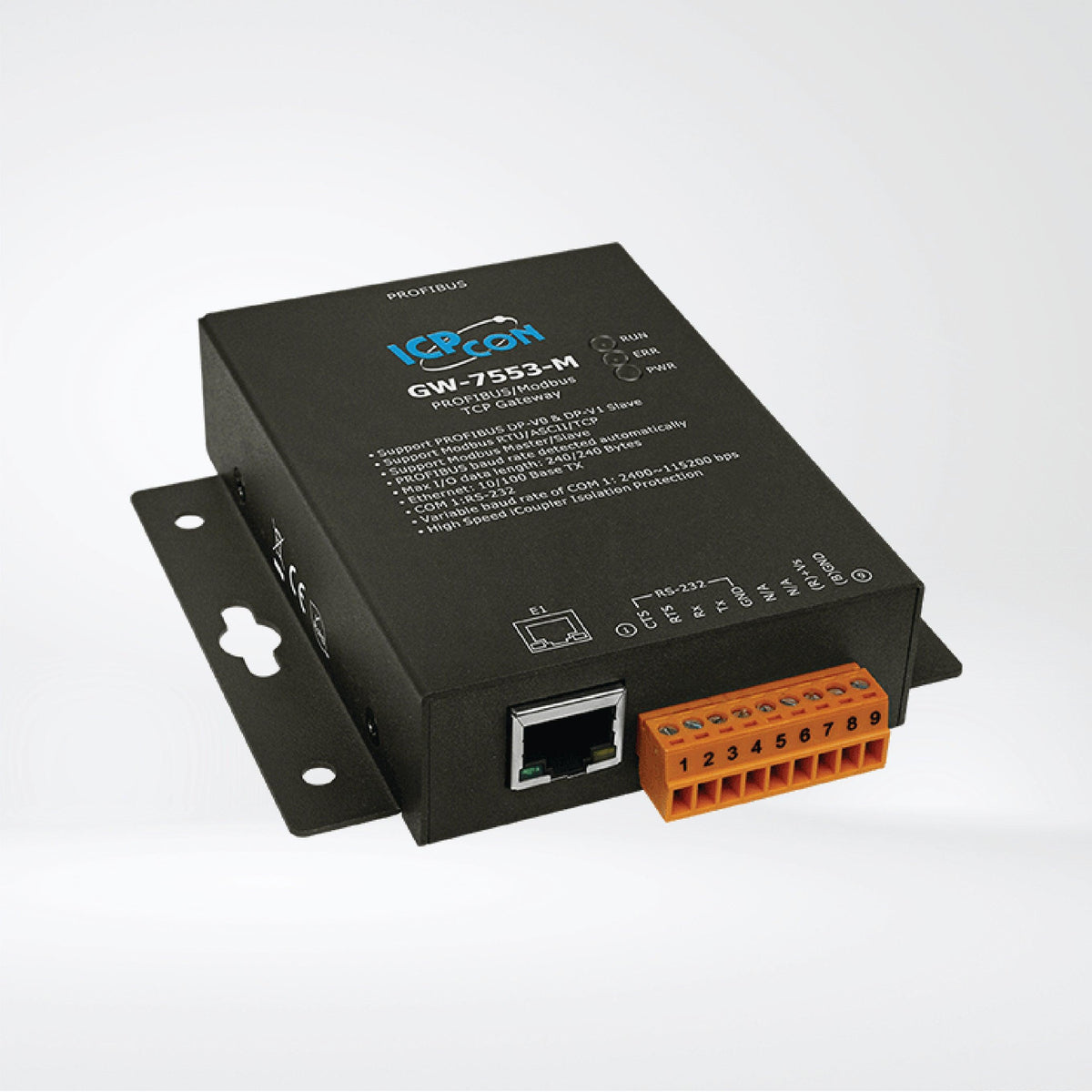 GW-7553-M PROFIBUS to Modbus TCP Gateway