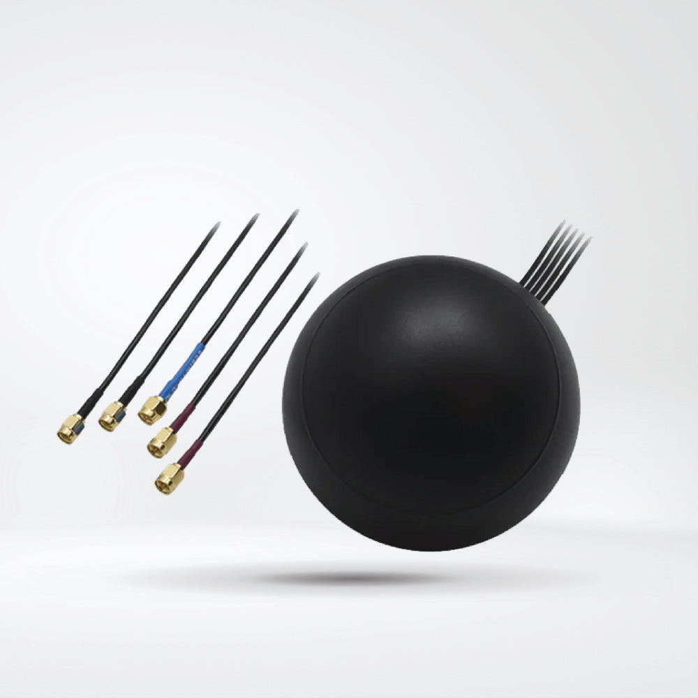 จำหน่าย PR1KCO28 COMBO MIMO Mobile/GNSS/WIFI ROOF SMA Antenna Riverplus