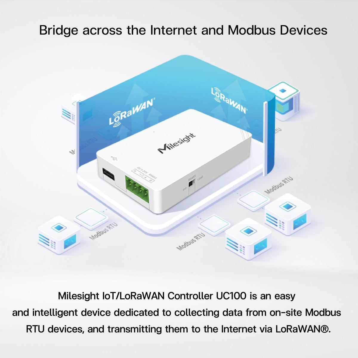 UC100 Modbus RS485 to LoRaWAN® Converter